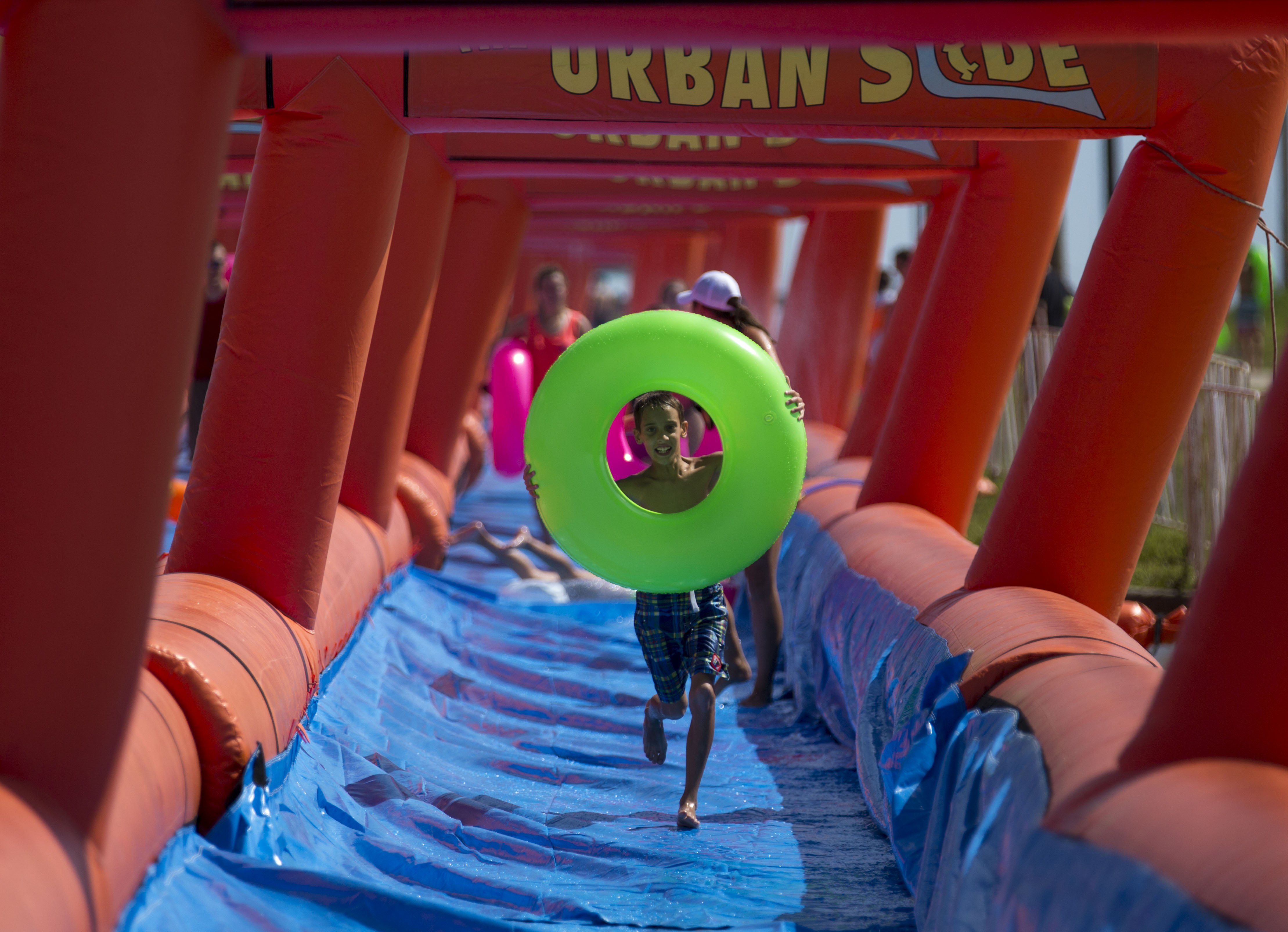 Photo gallery: Thrill seekers ride the Urban Slide | News, Sports, Jobs ...